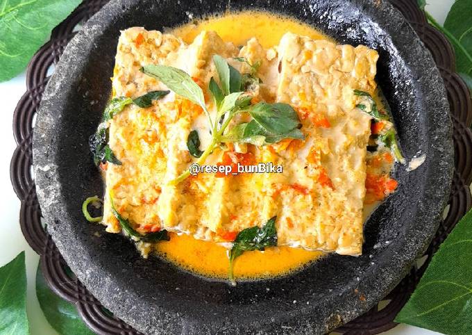 Resep 33. Pecak Tempe Kukus Santan oleh Resep BunBika - Cookpad