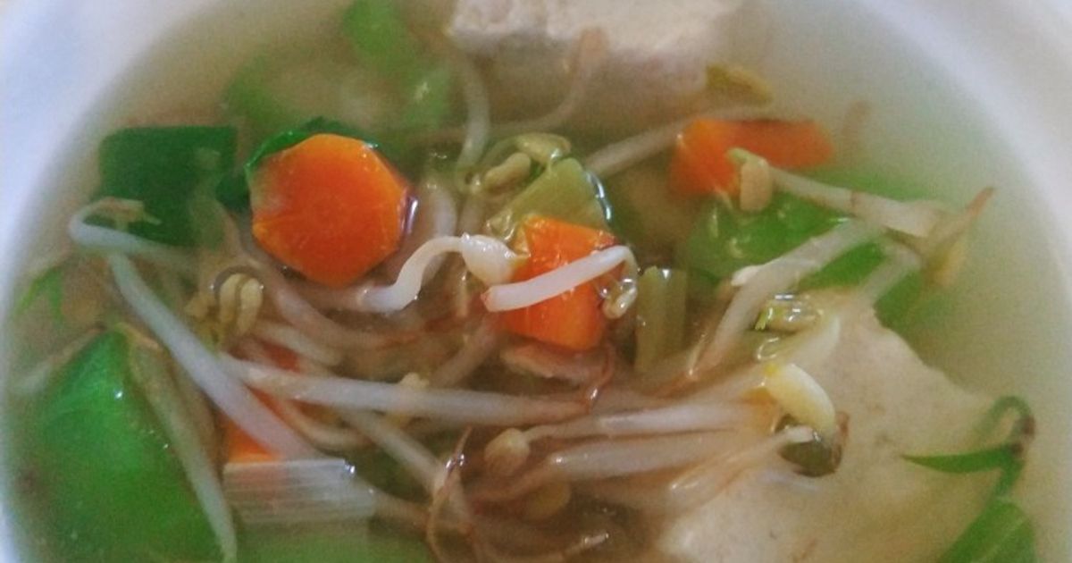 Resep Sup Tahu, Oyong & Tauge oleh chartica sativa - Cookpad