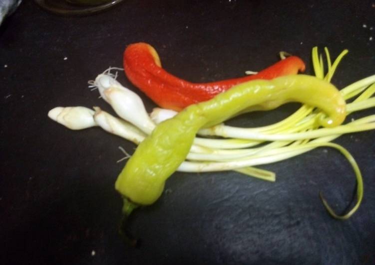 Salsa de chilacas pintas y cebolla cambray las correa con pulque pa la ...