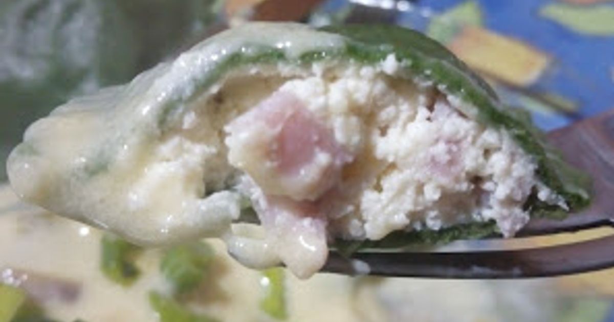 Raviolones De Espinaca Rellenos De Ricota Y Jamón Recipe by Silvana ...