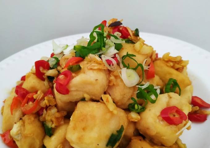 Resep Tahu Cabai Garam oleh gheakape - Cookpad
