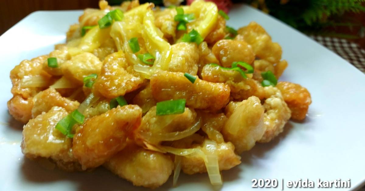 Resep Ayam Saus Lemon oleh Evida Kartini - Cookpad