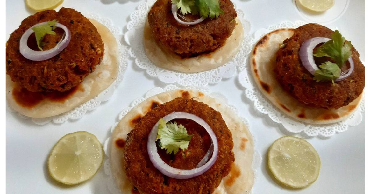 Mutton Shami Kebab with Mini Paratha and Yoghurt dip Recipe by Jibita ...