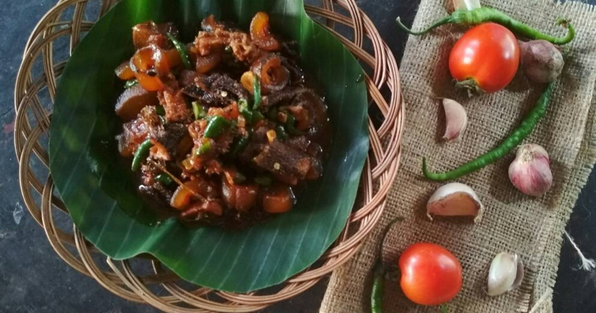 Resep Tumis Kikil Babat Iso Cabe Ijo oleh Putri (Dapur Ryuna) - Cookpad