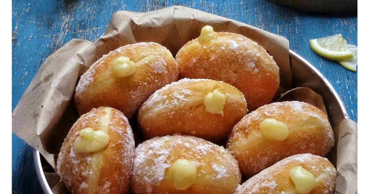 Resep Bomboloni with lemon vla oleh lailafebriana - Cookpad