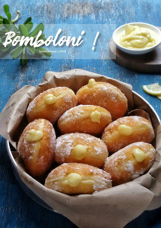 Resep Bomboloni with lemon vla oleh lailafebriana - Cookpad