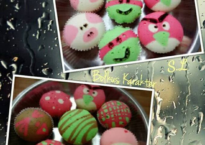 Resep Charbol (Character Steamed Cake) oleh Sanni - Cookpad