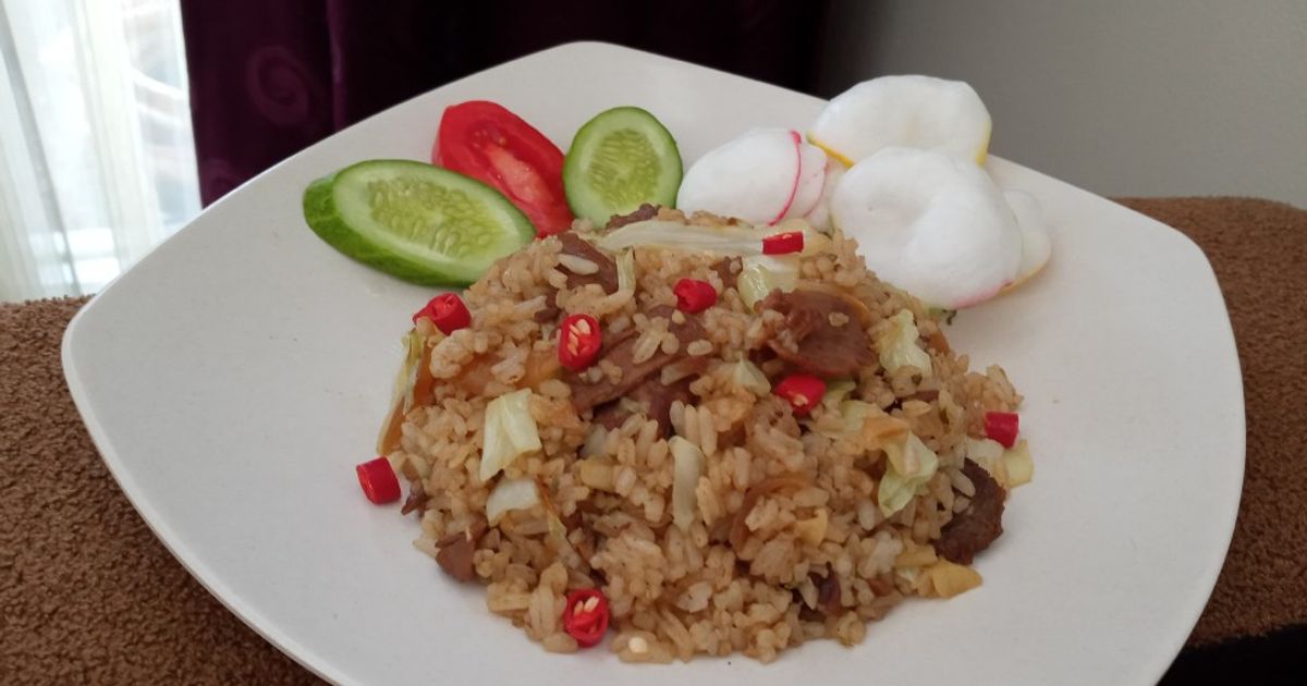Resep Nasi Goreng Sapi Lada Hitam oleh Sri Hertiningsih - Cookpad