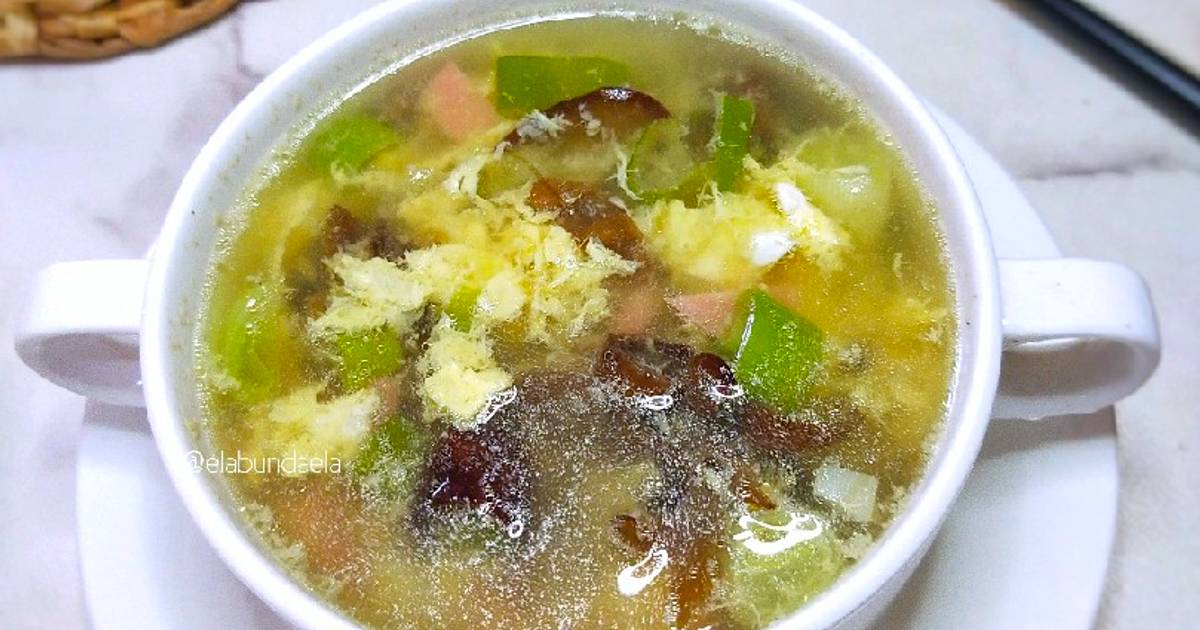 Resep Sup Jamur Smoked Beef oleh Bunda Ela - Cookpad