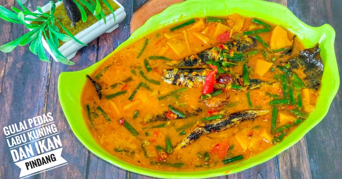 Resep Gulai Pedas Labu Kuning Dan Ikan Pindang Asap oleh Dapoer Mamake ...