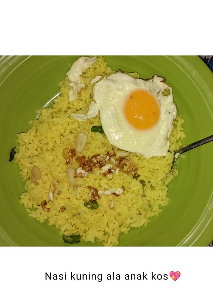 Resep INSPIRASI MENU ANAK KOS PART 1: Nasi kuning ala ala oleh ...