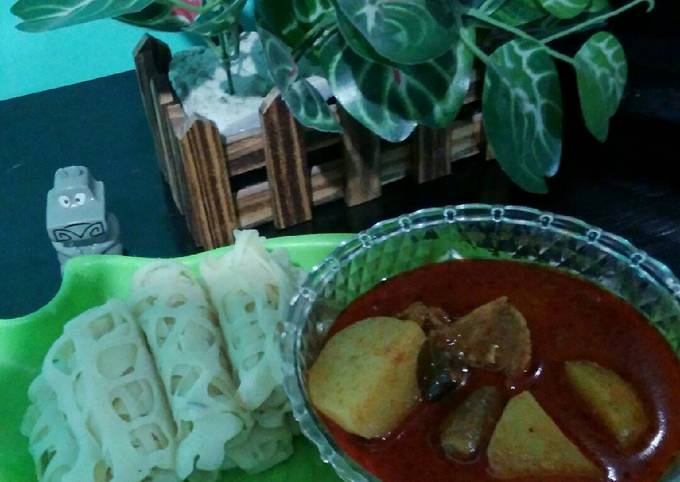 Resep Roti jala kari ayam oleh Umi Fatih - Cookpad