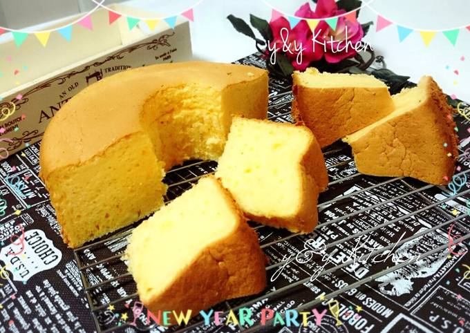 Resep Cream cheese chiffon cake oleh yNy - Cookpad