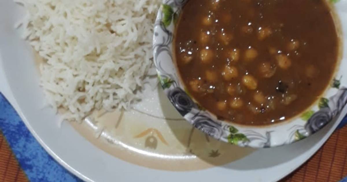 Chhole chawal Recipe by nistha goel - Cookpad