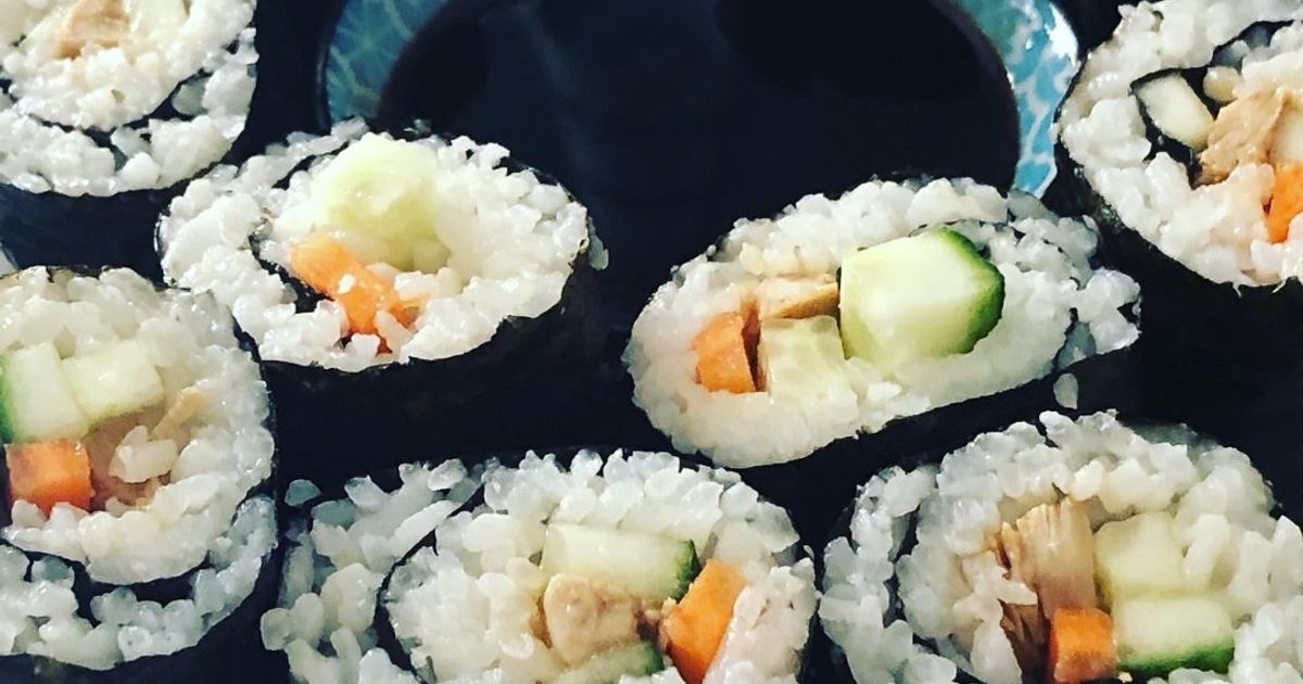 Chicken Teriyaki Sushi Recipe by Food Kalakaar - Cookpad