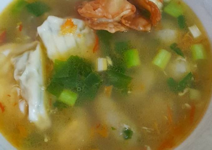 Resep Bakso aci pangsit kuah sambal goang oleh Anisa Bp - Cookpad