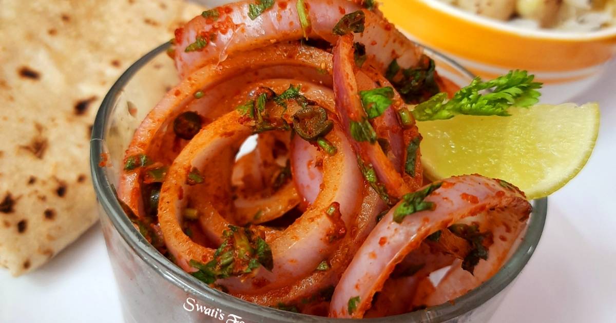 Laccha Pyaz or Masala Pickled Onions Recipe by Swati Keshri 👩‍🍳 - Cookpad