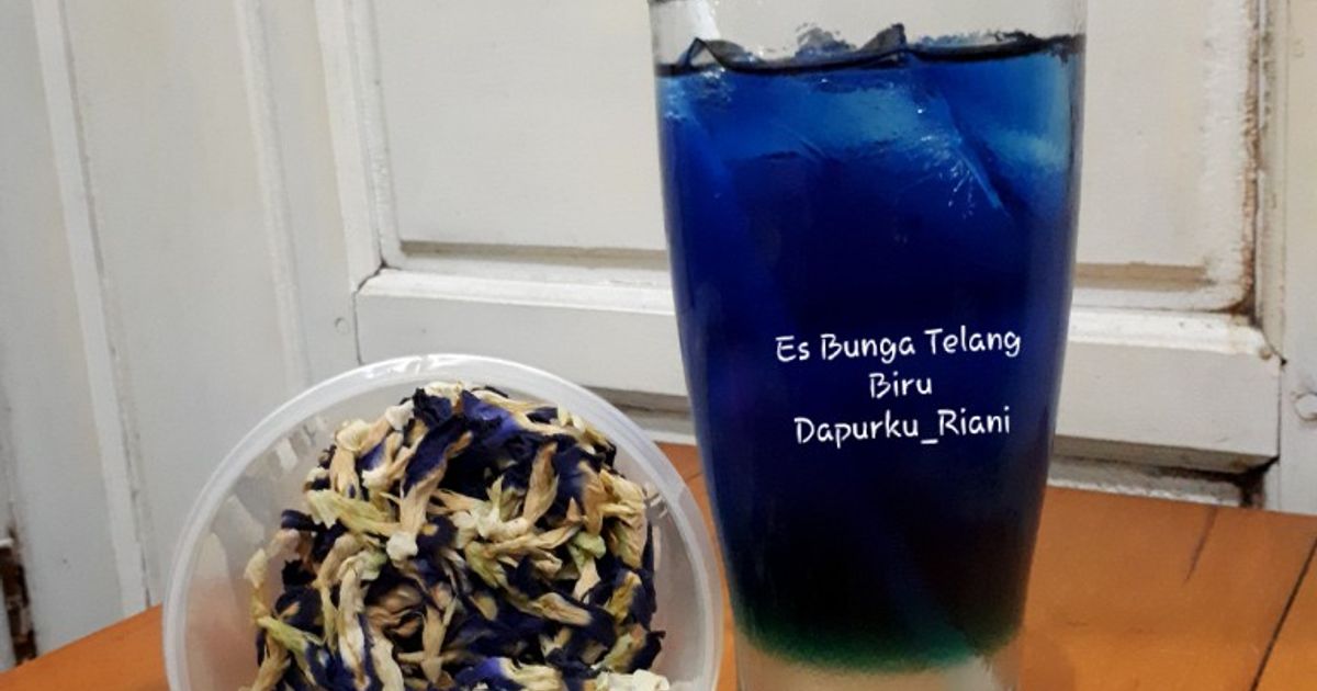 Resep 77. Es Bunga Telang Biru oleh irma rianingrum - Cookpad