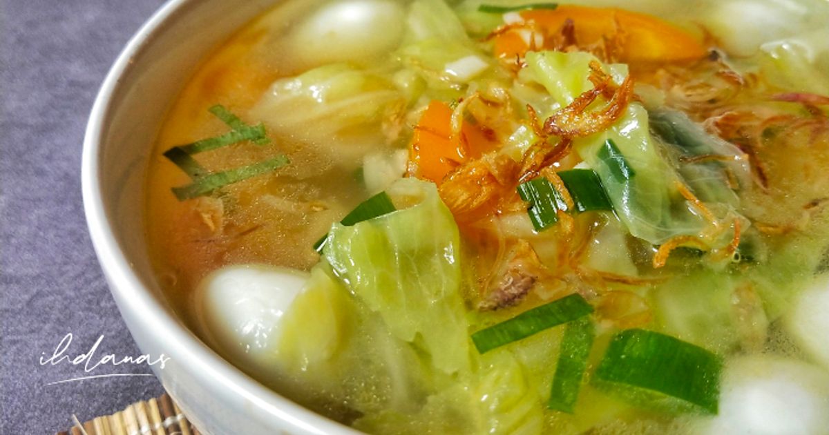 Resep sop sayuran telur puyuh rumahan enak dan mudah - Cookpad