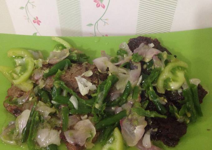 Resep Dendeng Bakar Cabe Ijo oleh O R I Z A - Cookpad