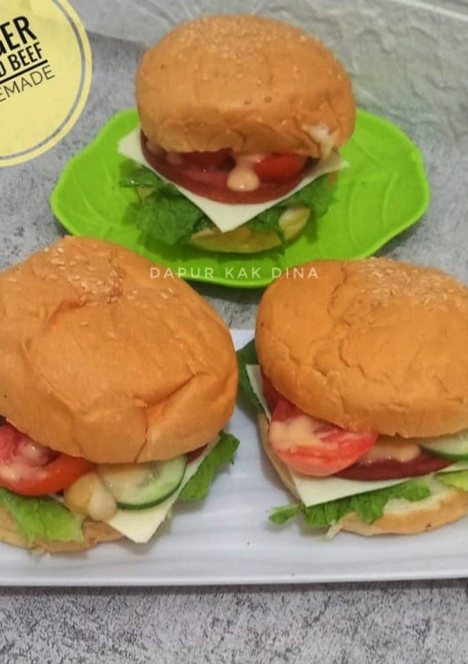 Resep Burger Smoked Beef Homemade (38) oleh Dapur Kak Dina - Cookpad