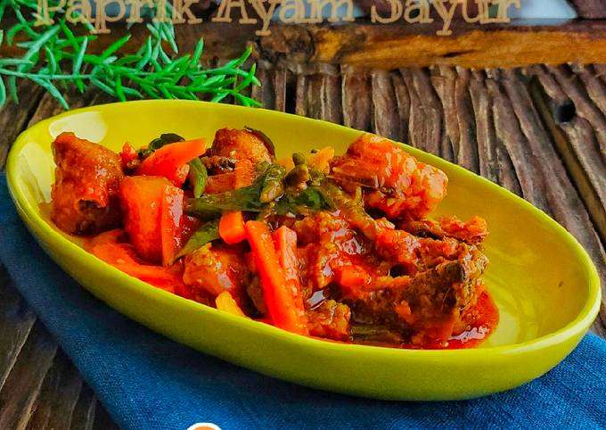 Resipi Paprik Ayam Sayur oleh Anur Musa - Cookpad