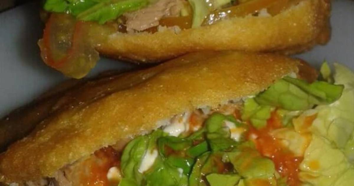 Árepas de atún Receta de Recetas de una canaria pan y moja- Cookpad