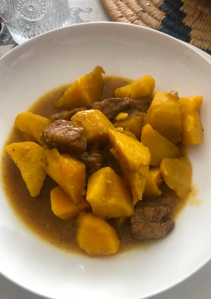 Estofado de carne con papas Receta de José Baena- Cookpad