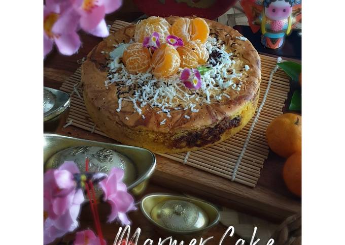 Resep 306. Marmer Cake oleh Novi Tan - Cookpad