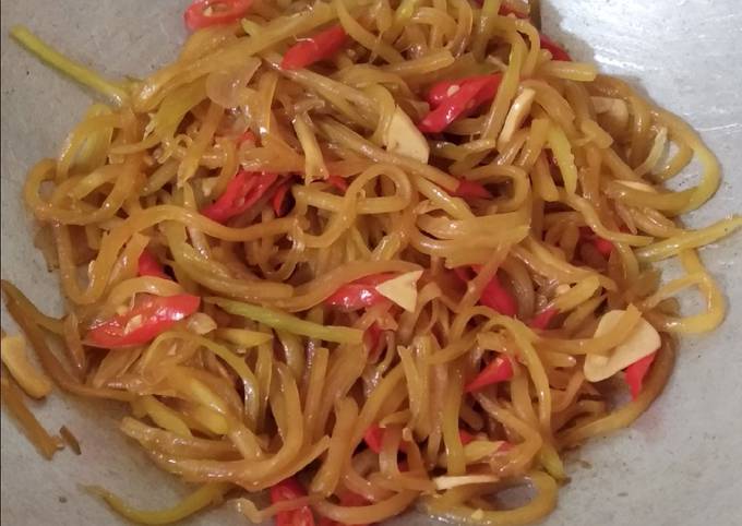 Resep Tumis Pepaya Muda oleh aiu kurnia - Cookpad