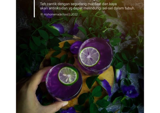 Resep Teh Telang oleh My Homemade Food - Cookpad