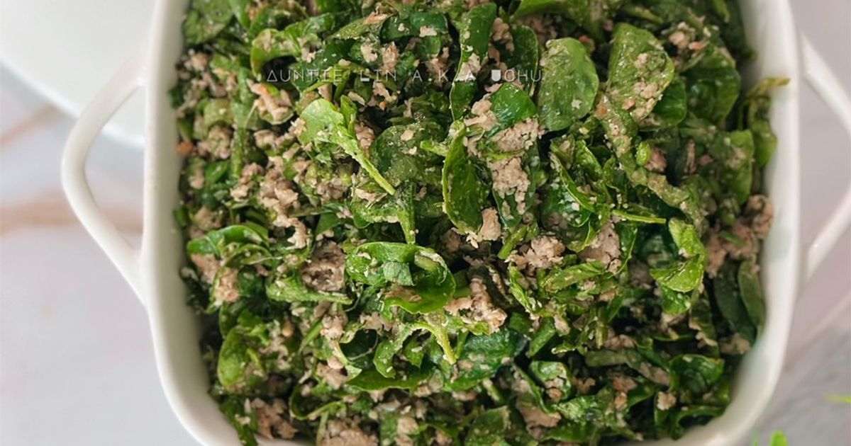 Resipi Kerabu Daun Selom & Bayam Brazil oleh Sesimple Loralin - Cookpad