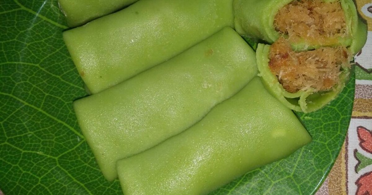 Resep Dadar Gulung Inti Kelapa Durian oleh Elis - Cookpad