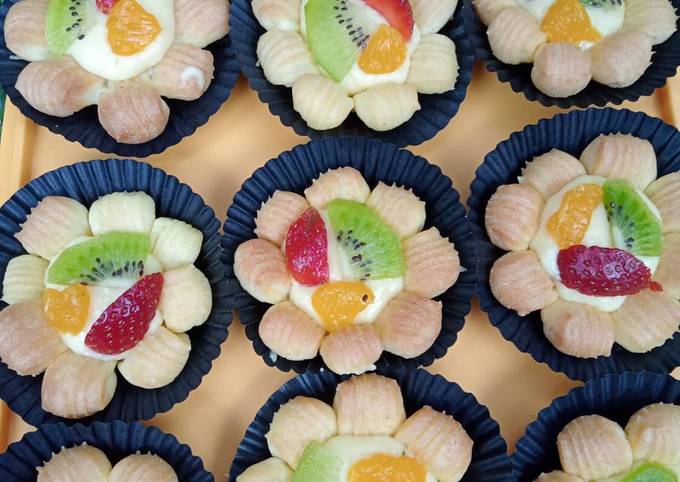 Resep Pai buah with vla custard oleh d'la - Cookpad