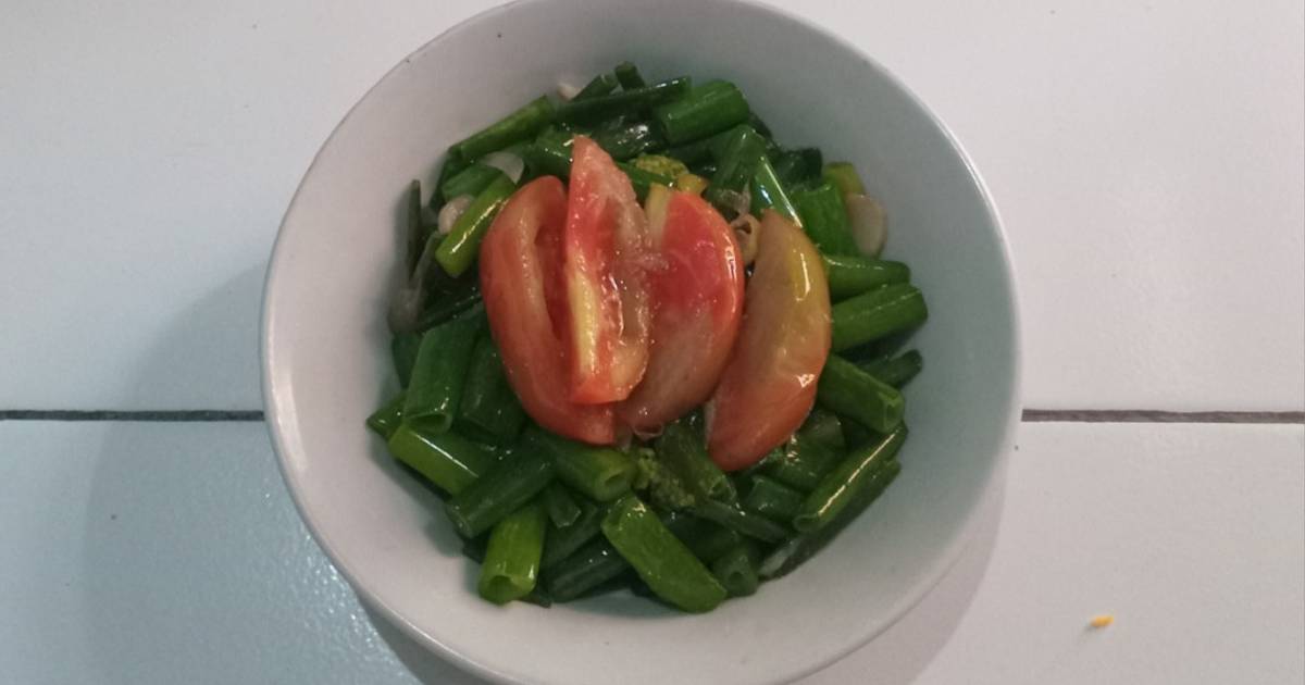 Resep Tumis bunga bawang merah / menjos oleh DapoerSri - Cookpad