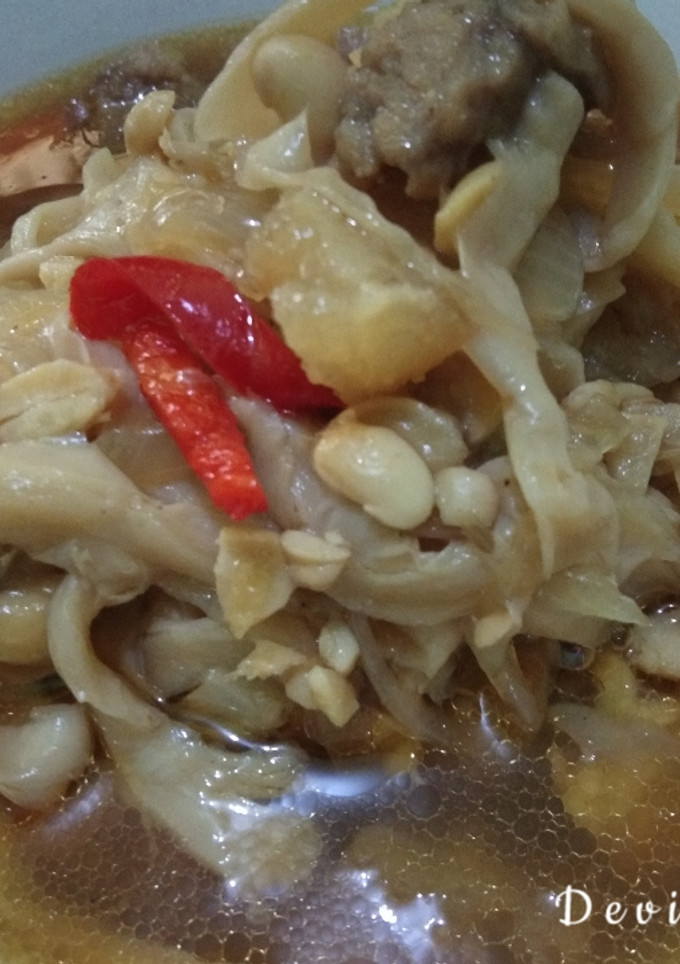 Resep 115. Jamur Tempe Daging Koyor Saos Bulgogi (Berkuah) oleh Devin ...