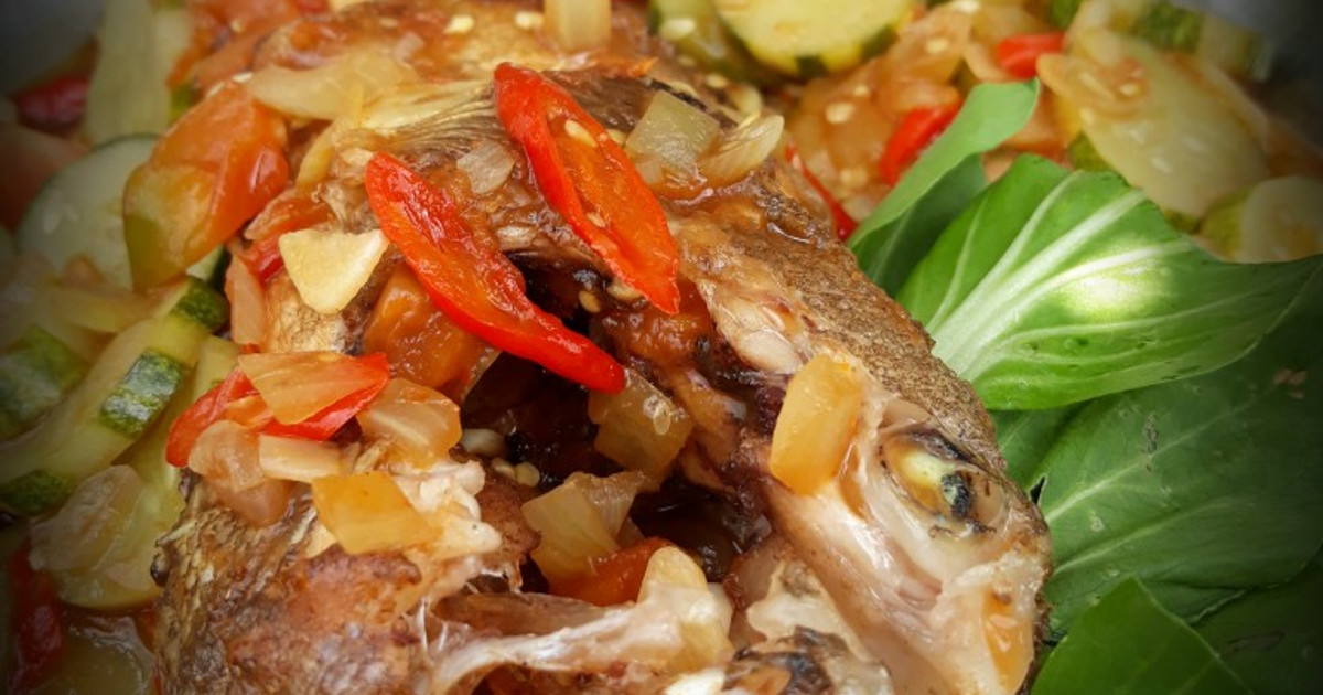 Resep Ikan Kerapu Saos Asam Manis oleh Stefany Rovina De ErLany - Cookpad
