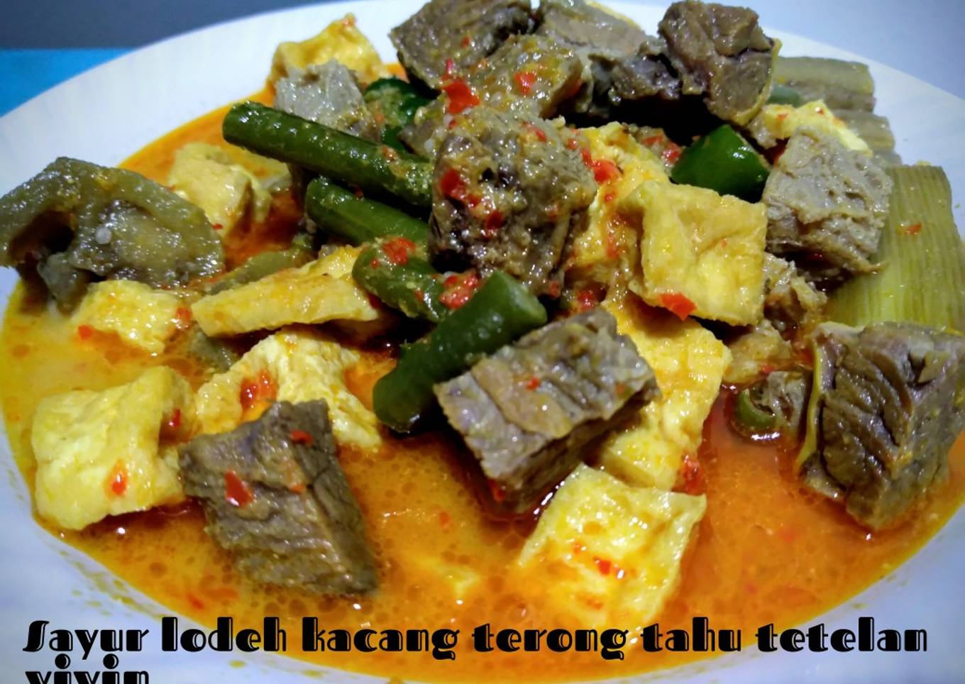 Resep Sayur lodeh kacang tahu terong tetelan Anti Gagal - Sapi Masakan ...