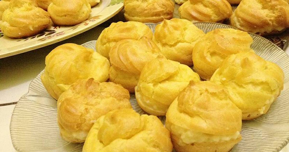 Resep Kue Sus with Vla Vanila oleh Dina Khairina - Cookpad