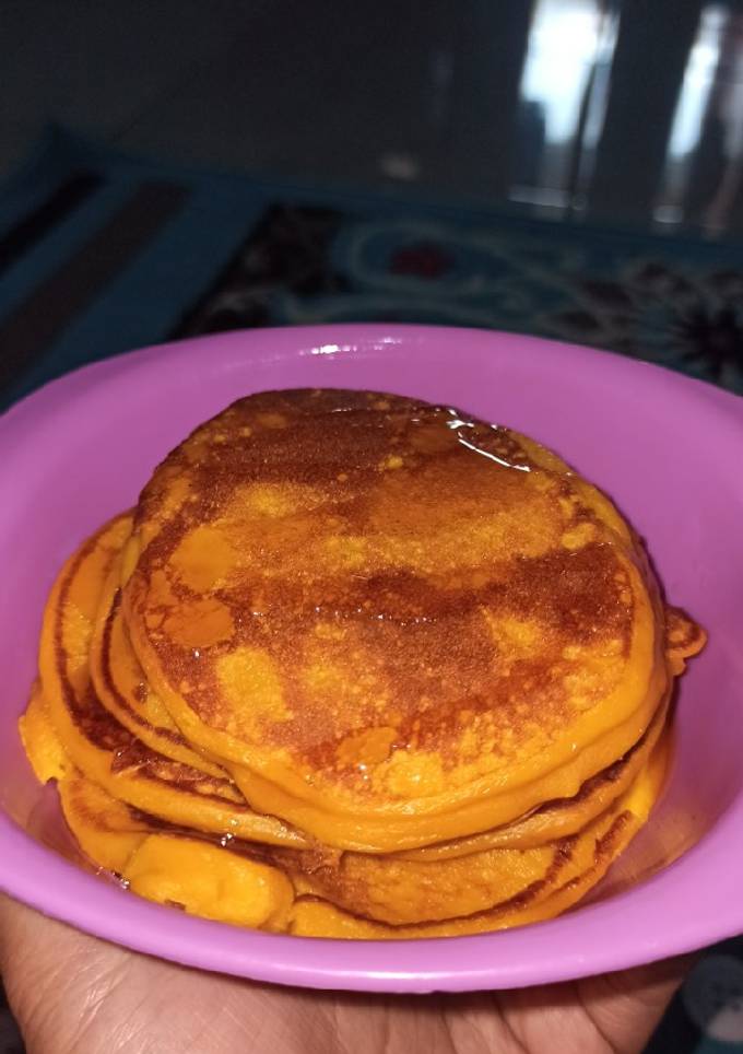 Resep Camilan MPASI : Pancake labu kuning oleh Anisa Aulia Rahman - Cookpad