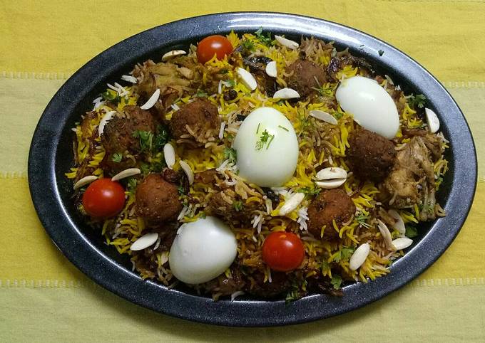Chicken kofta biryani Recipe by Rupali Kolvekar - Cookpad