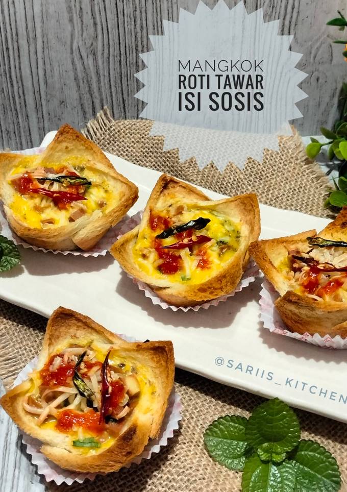 Resep Mangkok Roti Tawar Isi Sosis oleh Sari's Kitchen - Cookpad