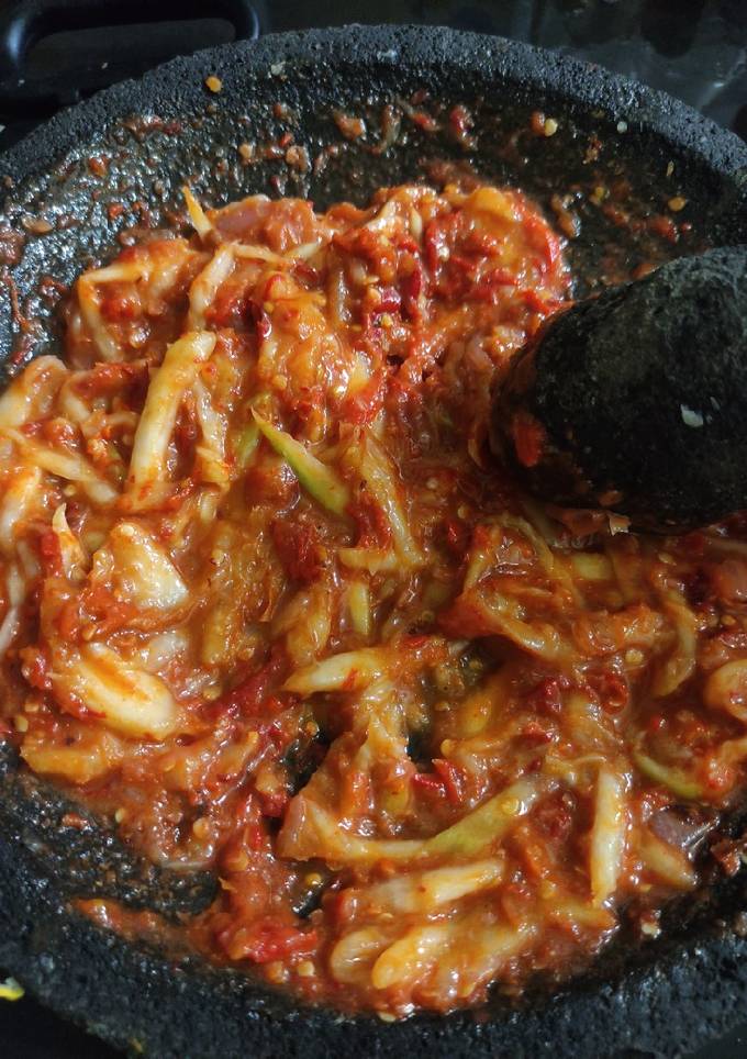 Resep 318. Sambal Hampalam (Mangga Muda) Khas Banjar oleh Dedifa ...