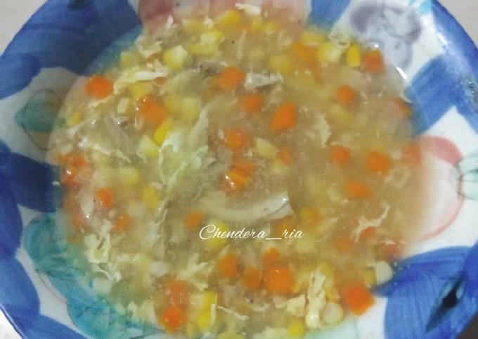 Resep Sup Jagung Wortel oleh Chendera Ria Lim - Cookpad