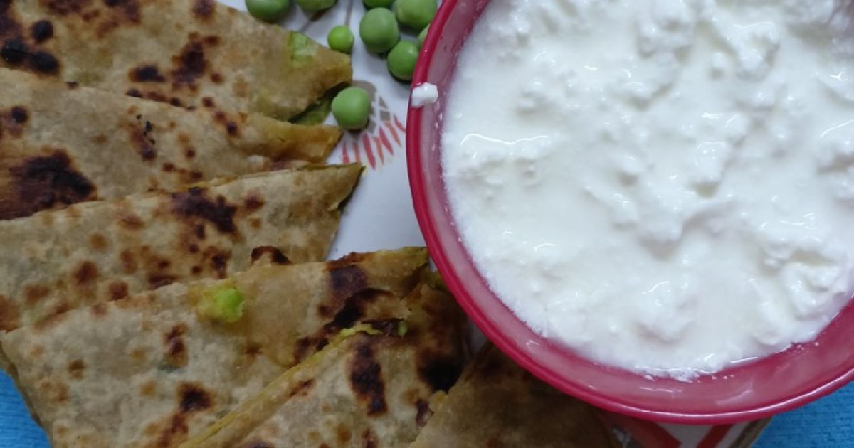 Aloo Matar Paratha Recipe by Mukesh Patel - Cookpad