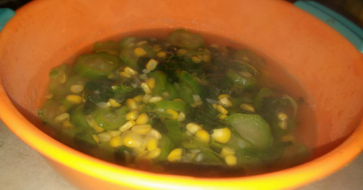 18 resep sup bayam gambas enak dan mudah - Cookpad