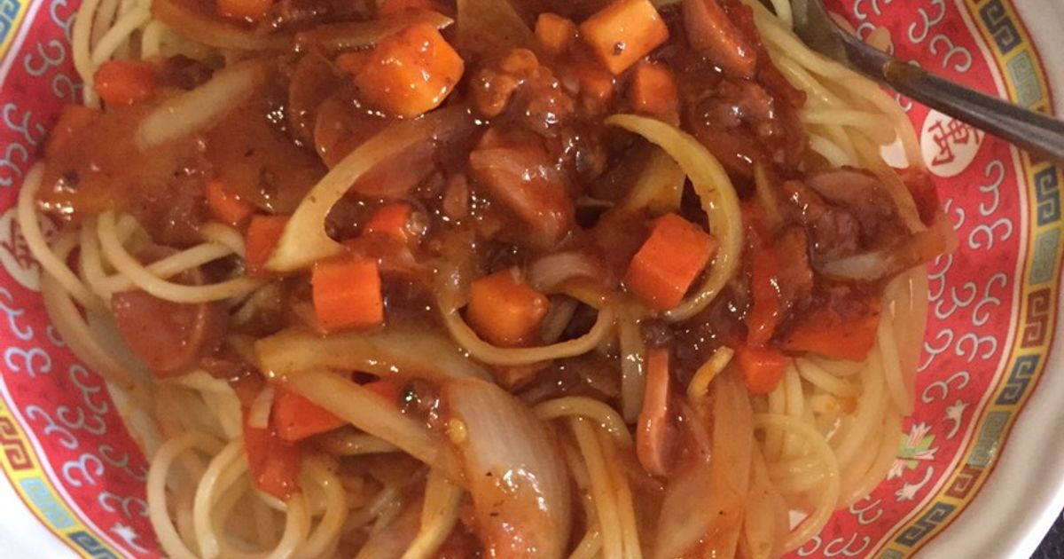 Resep Spaghetti Bolognese Wortel Sosis oleh Christine Natalia - Cookpad