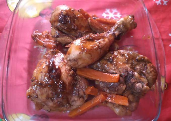 Pata muslo en salsa simple y fácil de hacer Receta de Patricia Valeria ...