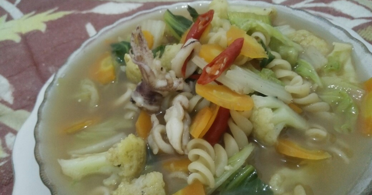 Resep Paklay Sayur Cumi Makaroni oleh neo ervida - Cookpad