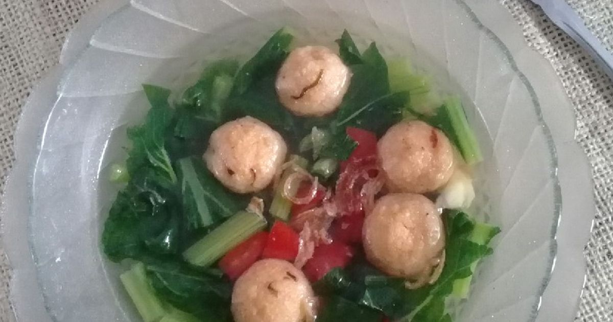 Resep baso tahu kuah caisim rumahan enak dan mudah - Cookpad